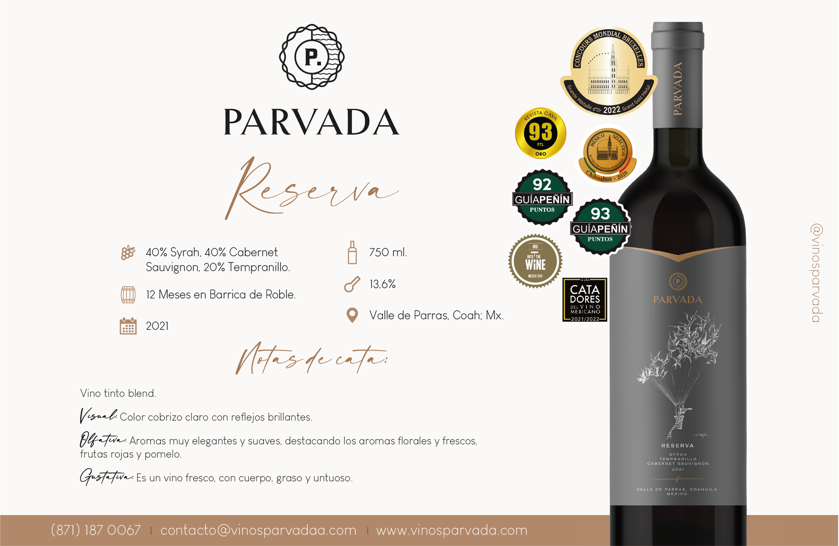 RESERVA – VINICOLA PARVADA